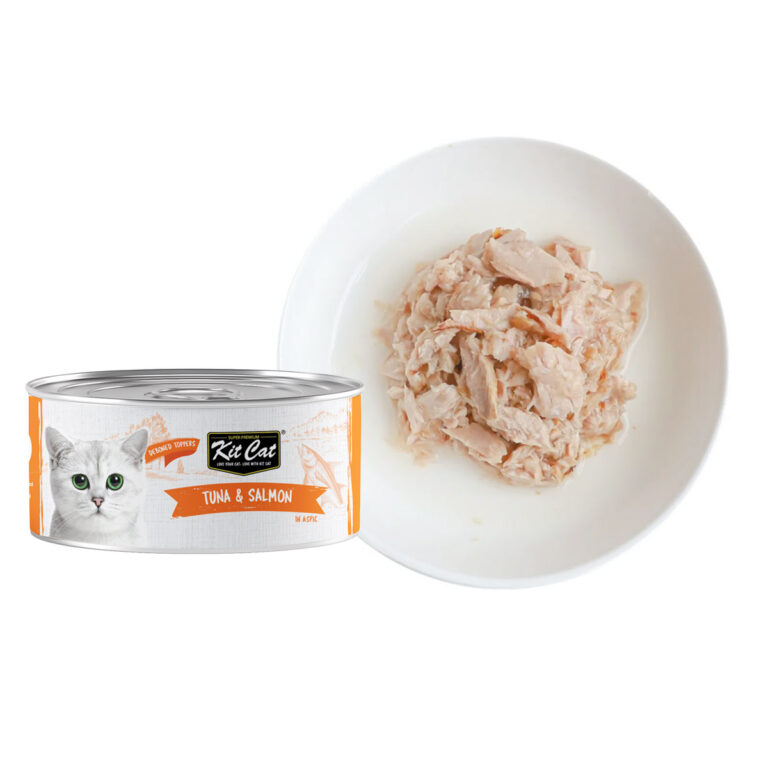 Kit Cat Tuna & Salmon 80g (1 Box -24pcs) - Naturally For Pets