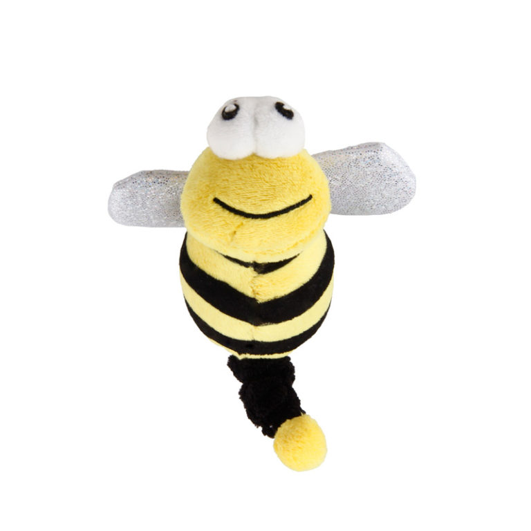 Vibrating Running Bee with Catnip inside - Yellow - Naturally For Pets