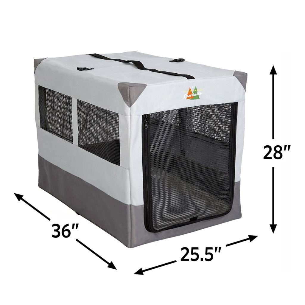 Canine Camper Sportable Tent Dog Crate, 36" L X 25.5" W X 28" H ...