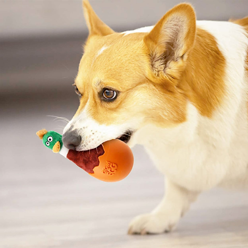 GiGwi EGG Wobble Fun Brown Duck - Medium - Naturally For Pets