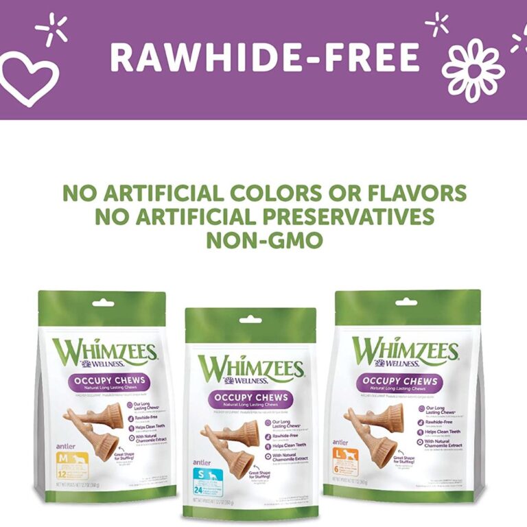 WHIMZEES Occupy Antler Natural Dental Chews for Dogs - Medium (12pc ...