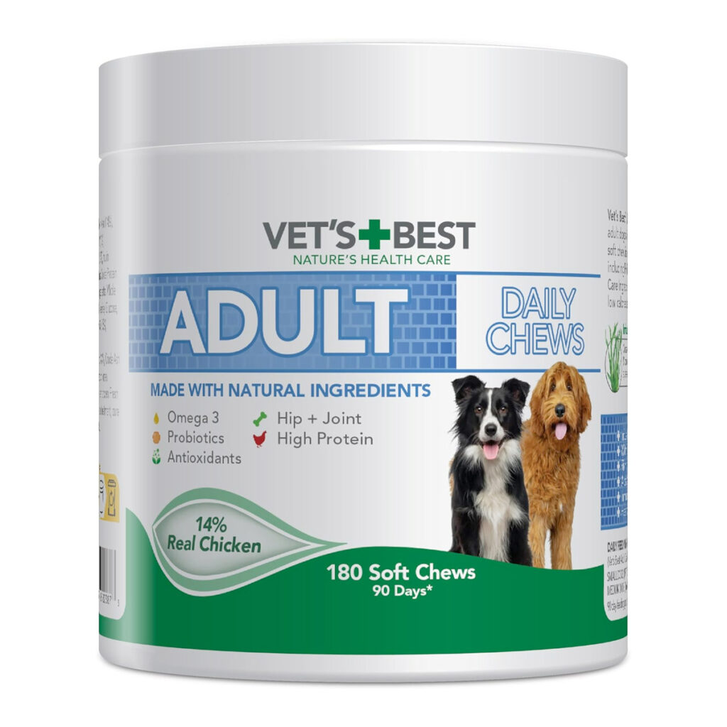 Vet's Best Daily Chews (180 Soft Chews) - Adult - Naturally For Pets