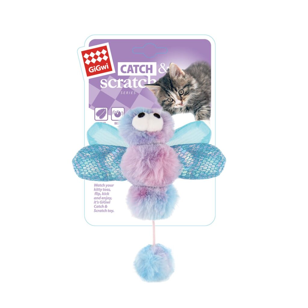 GiGwi Catch & Scratch Dragonfly - Naturally For Pets